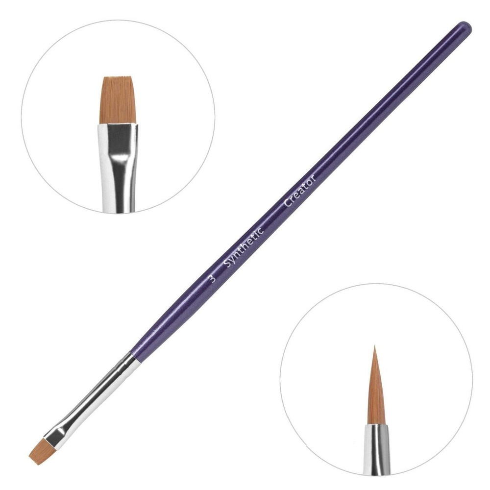 Creator Synthetic Brows Brushes 3 - BROLA.EU