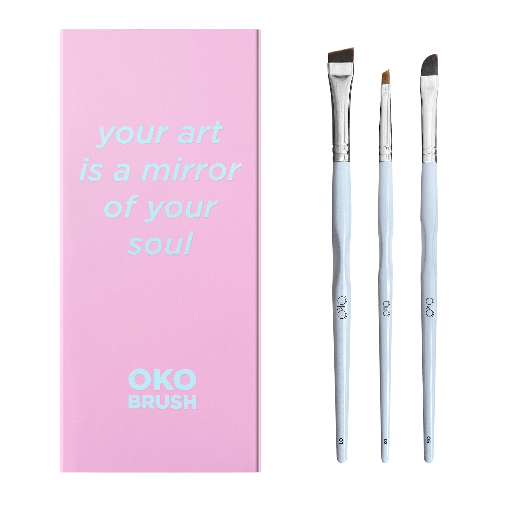 OKO Brush Set "Your Art is a Mirror of Your Soul" - BROLA.EU