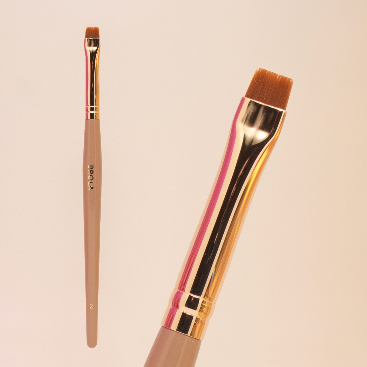 BROLA Brow Brushes - Latte Collection 2 - BROLA.EU
